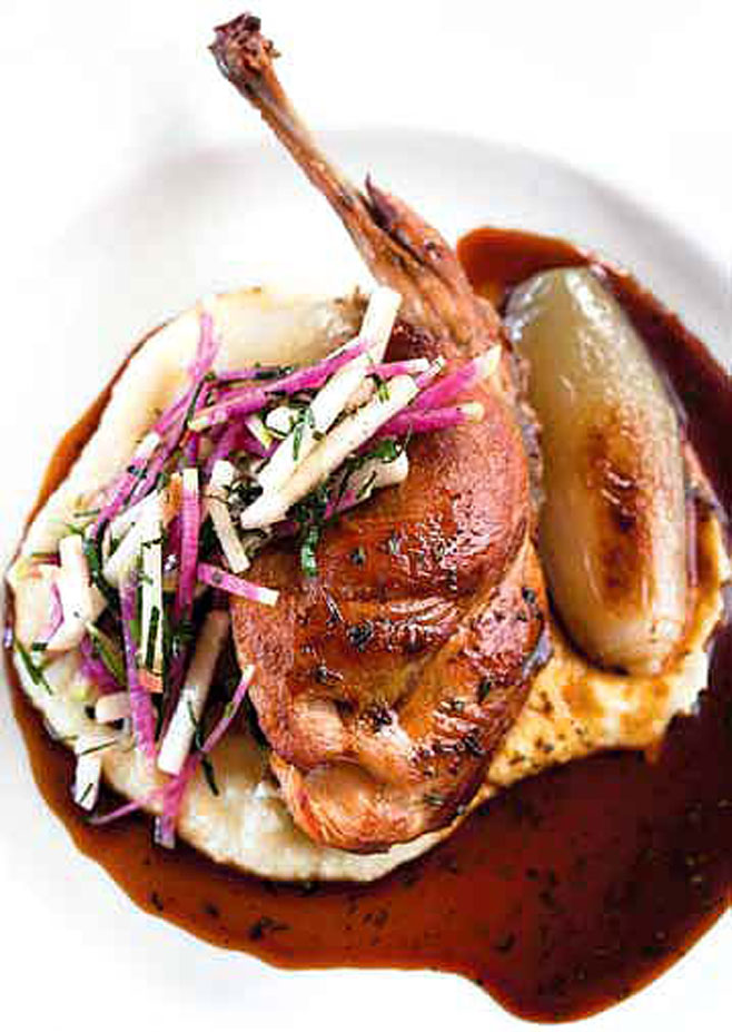 Guild & Company’s Braised Vermont Rabbit with Apple Brandy